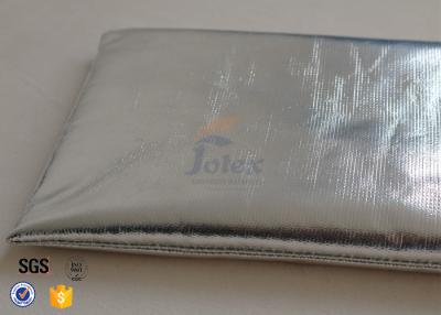 China bolso incombustible del documento de 28 de los x 32cm con la tela de la plata + del carbono del negro dentro en venta