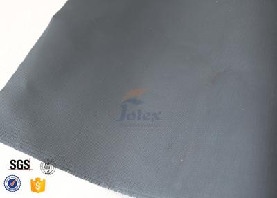 Κίνα Μαύρο ντυμένο PU ύφασμα 0.5mm φίμπεργκλας ανθεκτική προστασία συγκόλλησης 530gsm προς πώληση