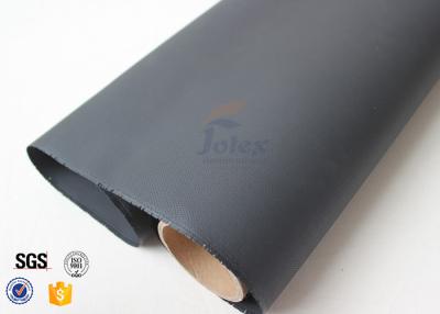 Κίνα Μαύρο ντυμένο PU ύφασμα 0.5mm φίμπεργκλας ανθεκτική προστασία συγκόλλησης 530gsm προς πώληση