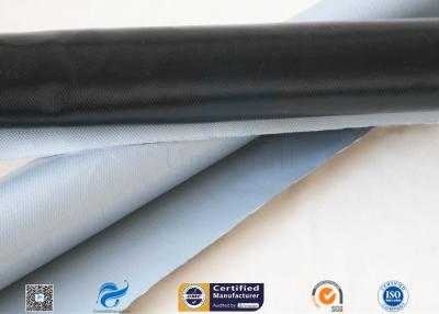 Κίνα 15.6oz μαύρο ντυμένο σιλικόνη ύφασμα 0.5mm γυαλιού μόνωση θερμότητας μηχανών προς πώληση