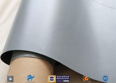 중국 0.28mm 회색 PVC 내화성이 있는 천막을 위한 입히는 섬유유리 의류 보통 직물 판매용