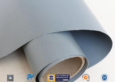 Κίνα Γκρίζο ντυμένο PVC ύφασμα φίμπεργκλας σαφούς ύφανσης για την εύκαμπτη διοχέτευση 280g HVAC προς πώληση