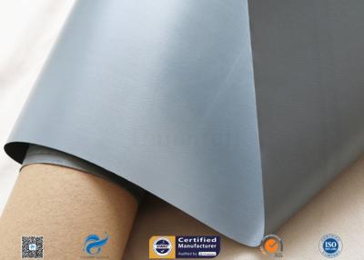 Κίνα Γκρίζο ντυμένο PVC ύφασμα φίμπεργκλας σαφούς ύφανσης για την εύκαμπτη διοχέτευση 280g HVAC προς πώληση