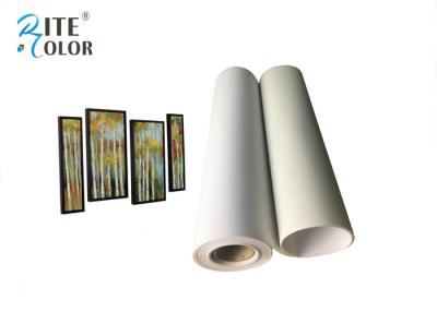 Cina Tela allungata Rolls, tela opaca impermeabile del poliestere di Digital del getto di inchiostro che stampa 260gsm in vendita