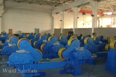 Cina Saldatura d'allineamento di auto blu dell'unità di elaborazione che gira Rolls di 150 tonnellate per la saldatura dello scambiatore di calore in vendita
