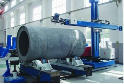 China Blue Vertical Horizontal Welding Manipulator Column and Boom with Motor Drive for sale