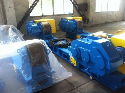 China Rolos convencionais da soldadura da tubulação 60T para o tanque/caldeira, rotador azul do tanque à venda