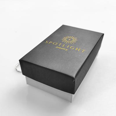 China Het Tussenvoegsel van het de Doosschuim van rechthoekgrey white print paper ring voor Juwelenopslag Te koop