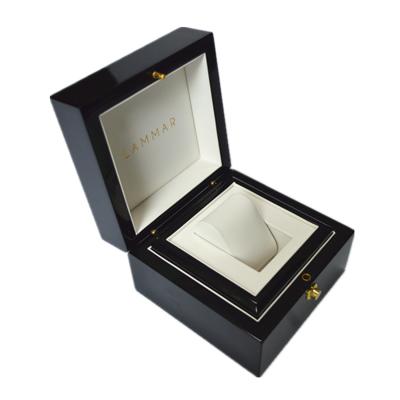Cina Il cassetto ha personalizzato lo spruzzo di legno del MDF dei contenitori di orologio ha dipinto la cassa per orologi nera in vendita