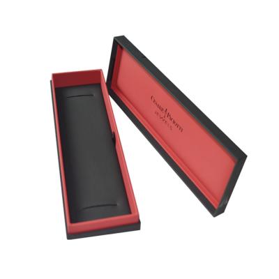 China Rechthoekdocument de Vakjes Pantone die van de Juwelengift het Zwarte Vakje van de Leerhalsband drukken Te koop
