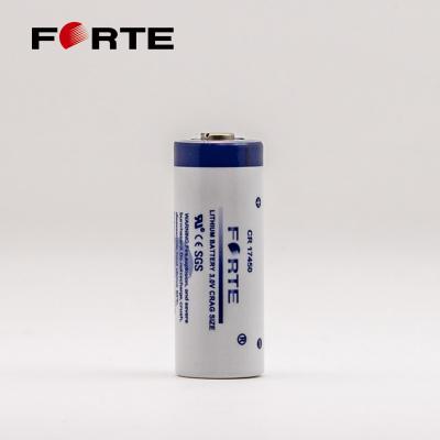 Cina Batteria 3.0V 2400mAh del litio Mno2 di CR17450SE per potere di sostegno di memoria di CMOS in vendita