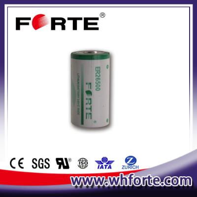 China Zylinderförmige ER26500 Lithium-Batterie der Größen-C 8500mAh 3.6V für Taxi-Meter zu verkaufen