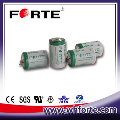 China Batería primaria 3.6V 1200mAh 1/2AA del litio de LiSOCL2 ER14250 para el contador del agua en venta
