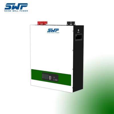 Cina 20kWh Batteria montata sul muro Storage CAN Comunicazione lunghi cicli di scarica grande casi mentali attuali in vendita