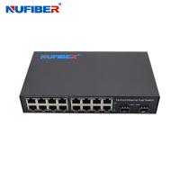 Κίνα OEM 16 UTP Ports Gigabit 2 SFP Ports 10/100/1000Base-T 16 Ports to 2*1.25G SFP Module Fiber Ethernet Switch προς πώληση
