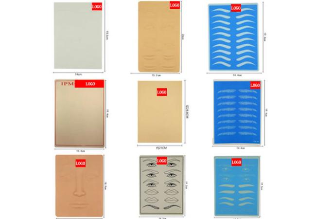 PMU Permanent Makeup Rubber 3D Lips Practice Skin Tattoo Mat To Practice Perfect Eyebrow
