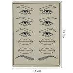 PMU Permanent Makeup Rubber 3D Lips Practice Skin Tattoo Mat To Practice Perfect Eyebrow