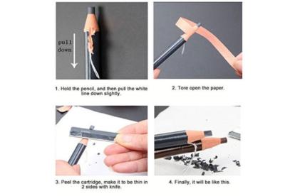 Chine Les accessoires imperméables de crayon de revêtement de sourcil de maquillage semi-permanent s'allument/Brown foncés à vendre