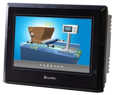 Cina IP65 touch screen LCD HMI, industriale a 7 pollici HMI con Omron SpA in vendita