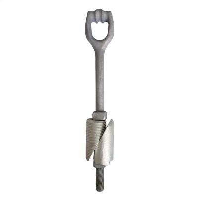 China Wedge style 3/4"X53" Expanding Rock Anchor Rod Galvanized for utility power for sale