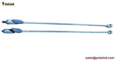China Wedge style 3/4"X53" Expanding Rock Anchor Rod Galvanized for utility power for sale