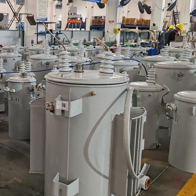 China 50 Kva 100kva 167 Kva  Single Phase Oil-Immersed Power Transformer For Industrial Electricity for sale