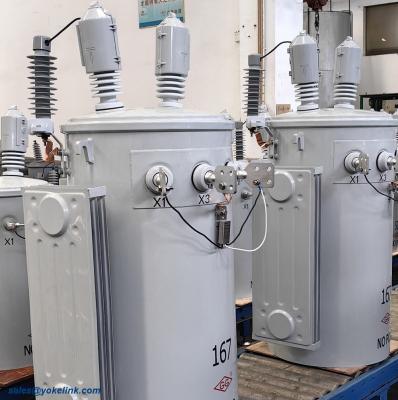 China 50 Kva 100kva 167 Kva  Single Phase Oil-Immersed Power Transformer For Industrial Electricity for sale
