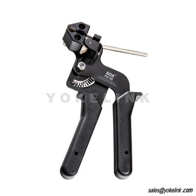 China Adjustable Tensioning and Cutting Tool 200pcs 304 Self-Locking Fastening Stainless Steel Cable Tie Gun for sale