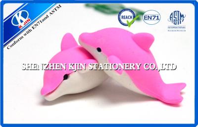 Cina Gomme a forma di animali della novità del delfino rosa del fumetto per i bambini, stampaggio ad iniezione in vendita