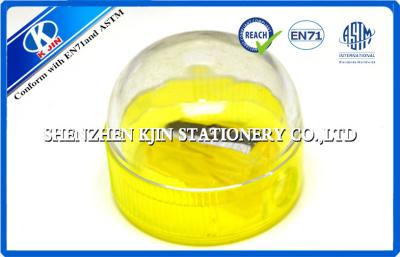 Cina Piccolo giallo di plastica dei temperamatite di Semisphere rotondo per i bambini in vendita