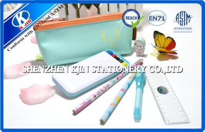 Cina I bambini blu del PVC hanno personalizzato la cancelleria della borsa della chiusura lampo degli insiemi della cancelleria messa per gli studenti in vendita