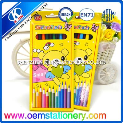 Cina Matite colorate disegno gialle/blu/arancio/blu/verde hanno messo 12pcs in vendita