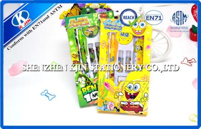 Cina I bambini di giallo/verdi scuola hanno personalizzato gli insiemi 7 della cancelleria in certificati 1 EN71 in vendita