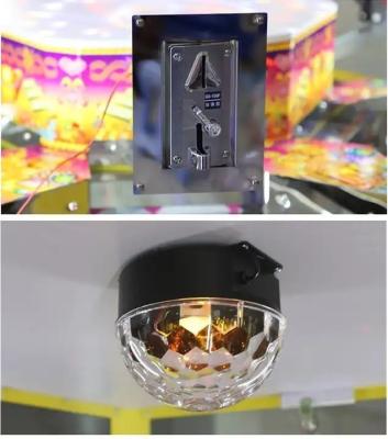 China 6 Player Mini Coin Pusher Arcade Game Machine Wheel Fortune Bonus for sale