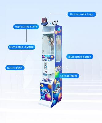 Cina Amusement Game Center Adatto Mini Plush Toy Claw Crane Candy Claw Machine con Claw in vendita
