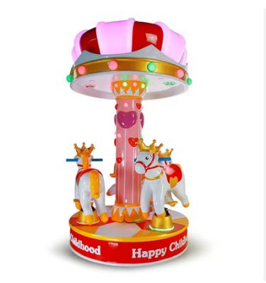 Cina 3 posti a monete azionato da carosello Kiddie Ride Horse Game Machine 6r/Min Max.Velocità di rotazione in vendita