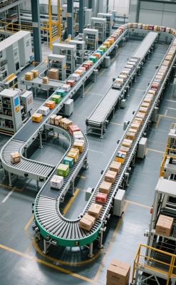 China Streamlined Automated Packaging Finished Product Conveyor Line Automated Production Lines Belt Conveyor Line for sale