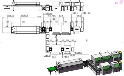 China Multi-module SMT flexible surface mount welding production line (dual-track reflow soldering + multi-print surface mount unit) for sale