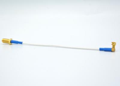 China Zet goud Geplateerde SMA aan Rechte hoekpcb Jack Connector RF Kabel op Te koop