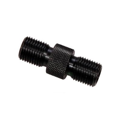 Κίνα Μαύρα Knurled αργίλιο γυαλισμένα σωλήνας γυρισμένα CNC τμήματα υποβολής σε ανοδική οξείδωση προς πώληση