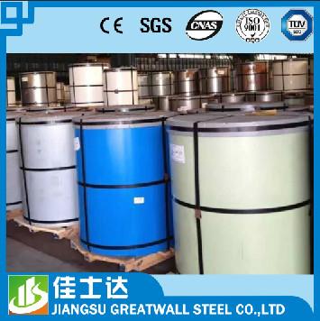 Cina Il bianco ha preverniciato la bobina d'acciaio/PPGI/lamiera di GI di acciaio galvanizzata PPGL per materiale da costruzione in vendita