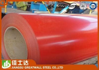 Cina Bobina d'acciaio rossa GI freddo/laminato a caldo, materiali di tetto del rotolo della lamiera di acciaio di PPGI in vendita