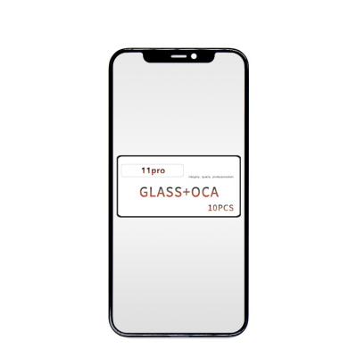 QC 100% tested Front Outer Glass 11pro Glass With OCA for iPhone Oca Glass