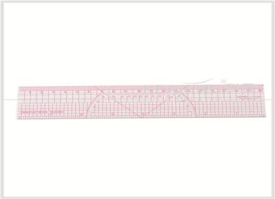 Cina Il righello grigliato flessibile rosso trasparente 20 il cm/8