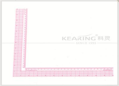 中国 12 インチの Kearing 5812 の L 字型定規のゆとりの耐久のプラスチック衣服の設計定規 販売のため