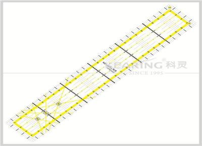 中国 長方形のパッチワークのキルトにする定規はメートル 30 x 5 cm 設計 KPR3005 を縫います 販売のため