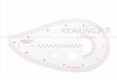 Cina La fabbricazione di modello di plastica varia il modello metrico di progettazione dell'indumento del righello di curva della forma 60 cm # 6460 in vendita