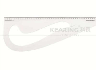 中国 Kearing のアクリルのプラスチック パッチワークのキルトにする定規 50cm パターン カーブの型板 PM6513 販売のため