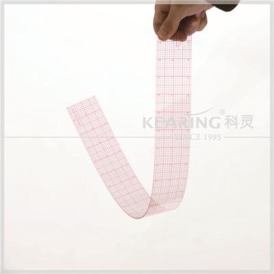 中国 24本のインチの適用範囲が広いプラスチックによって縫われる設計パターンメーキングの定規は決してKearingを帝国定規こすり落としません 販売のため