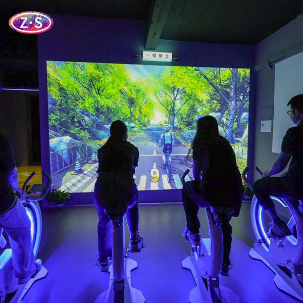 Quality 4000 Lumens Bike Ride Simulator 3LCD / DLP Laser Motion Sensing Game for sale